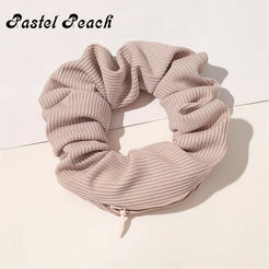 Stashy Scrunchie - Pastel Peach