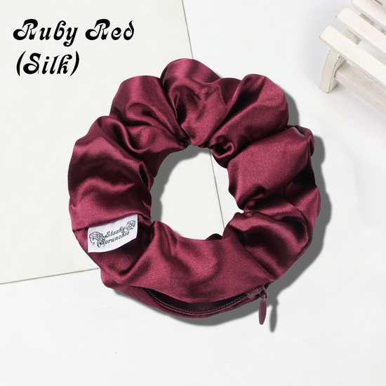Silk Stashy - Ruby Red – Stashy Scrunchie